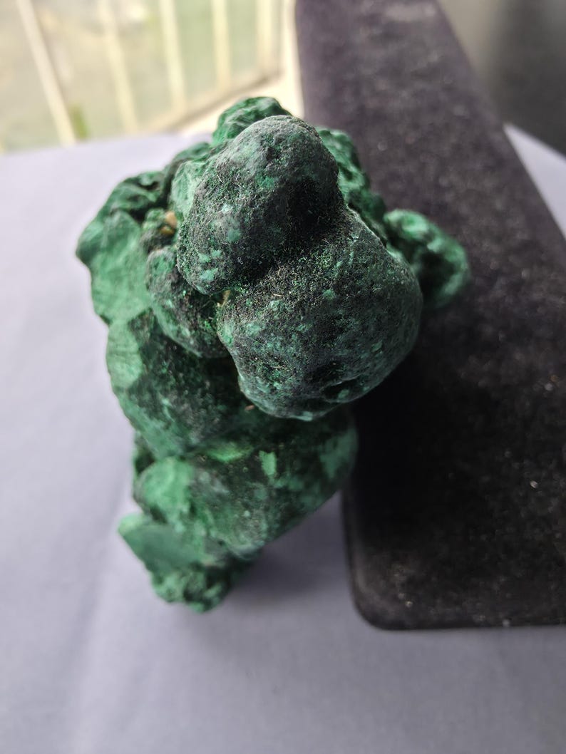 Fibrous Malachite Stalactite From Katanga (DRC) - Authentic Collection ...