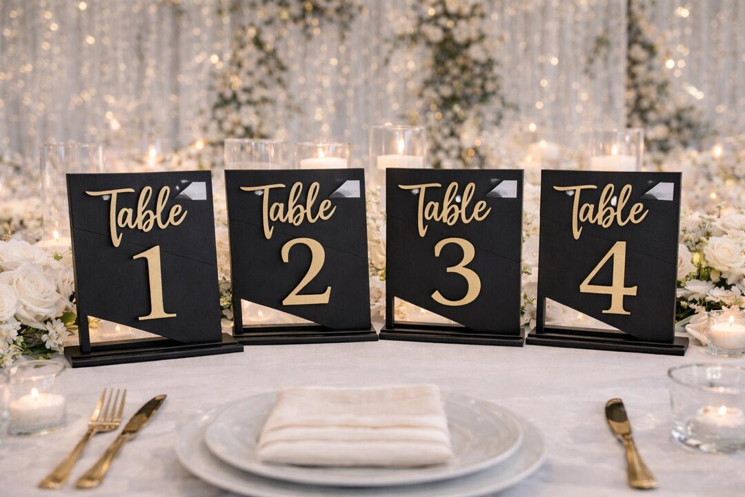 Table Numbers, Boho Table Numbers, Wood Numbers, Wedding Table Decor ...