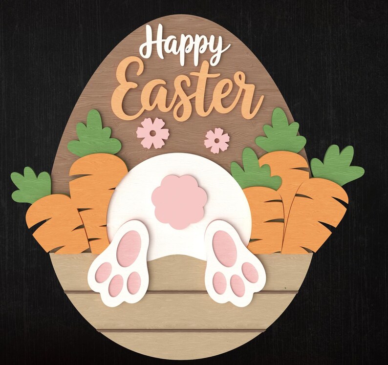 Easter Welcome Sign, Bunny Door Sign, Welcome Bunny, Door Hanger ...