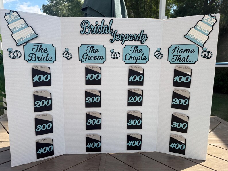 Bridal Jeopardy, Bridal Shower Game, Personalized, Something Blue ...