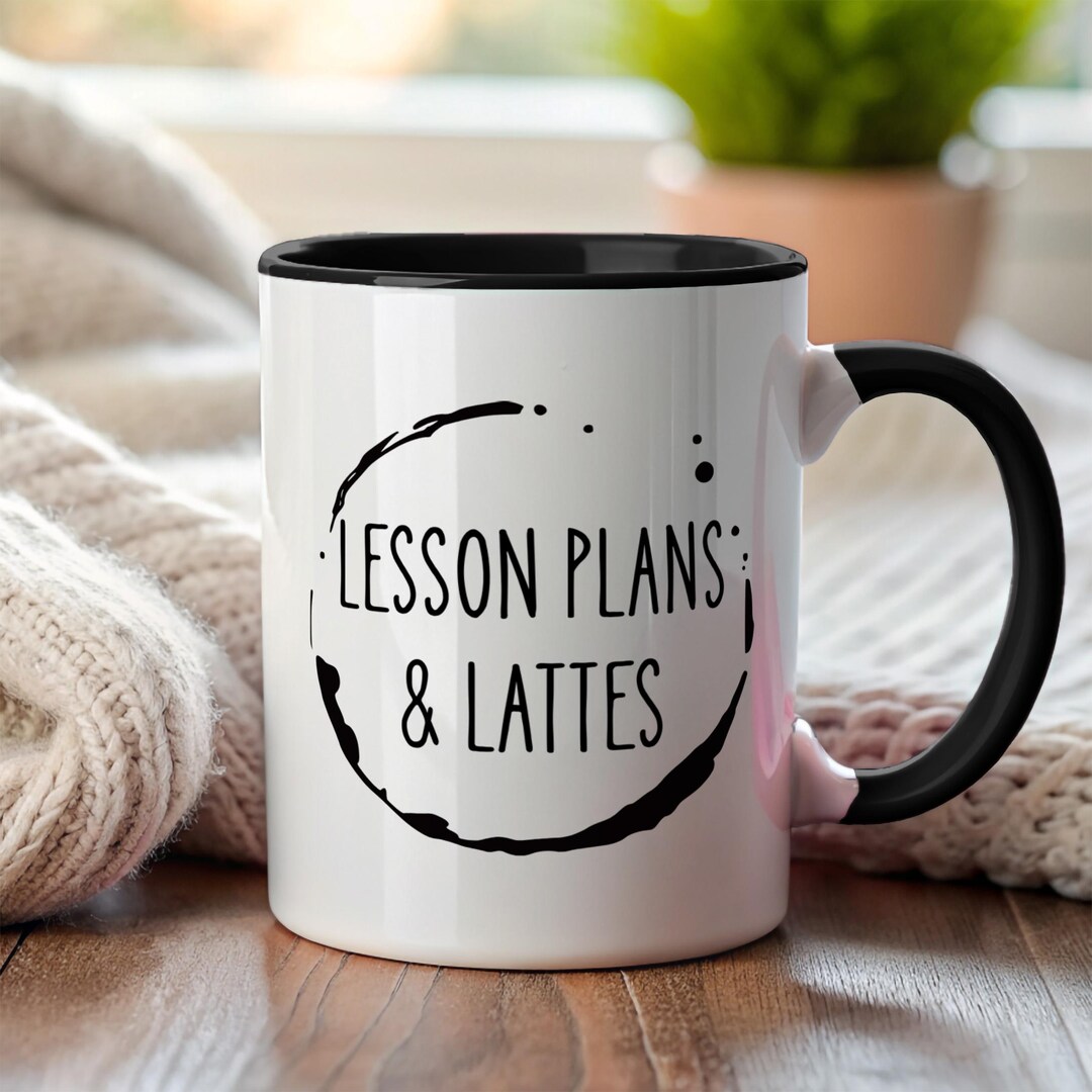 Lesson Plans and Lattes Mug | Christian Mom Cup Back to School Coffee ...