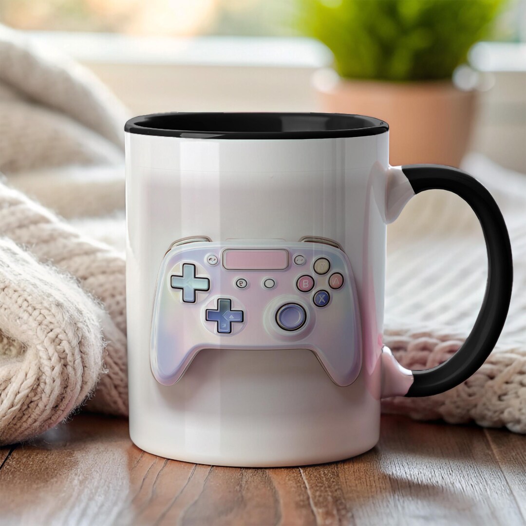 Cozy Gamer Controller Mug | Anime Mug Gamer Girl Gift Aesthetic Pastel ...