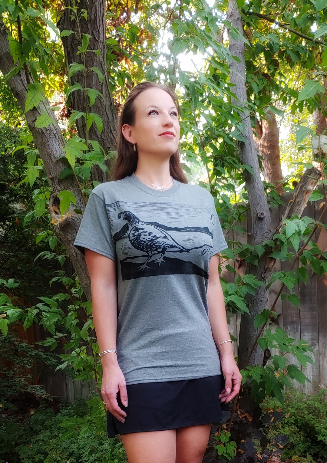Quail T-shirt in Sage Unisex Adult Sizes - Etsy