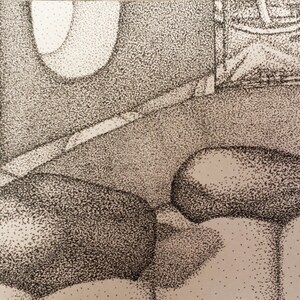 Stippling Still Life Triptych - Original Pen and Ink Drawing - Etsy