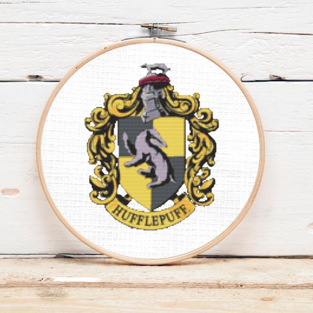 Hufflepuff House Shield/crest Cross Stitch Pattern (150x150) - Etsy