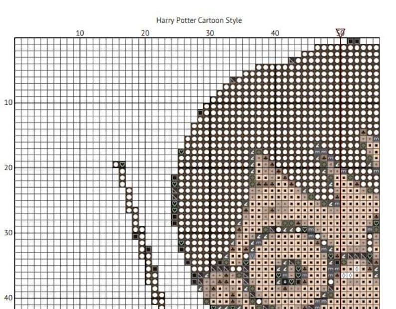 Harry Potter Cross Stitch Pattern | Cartoon Style | 100x100 | PDF ...