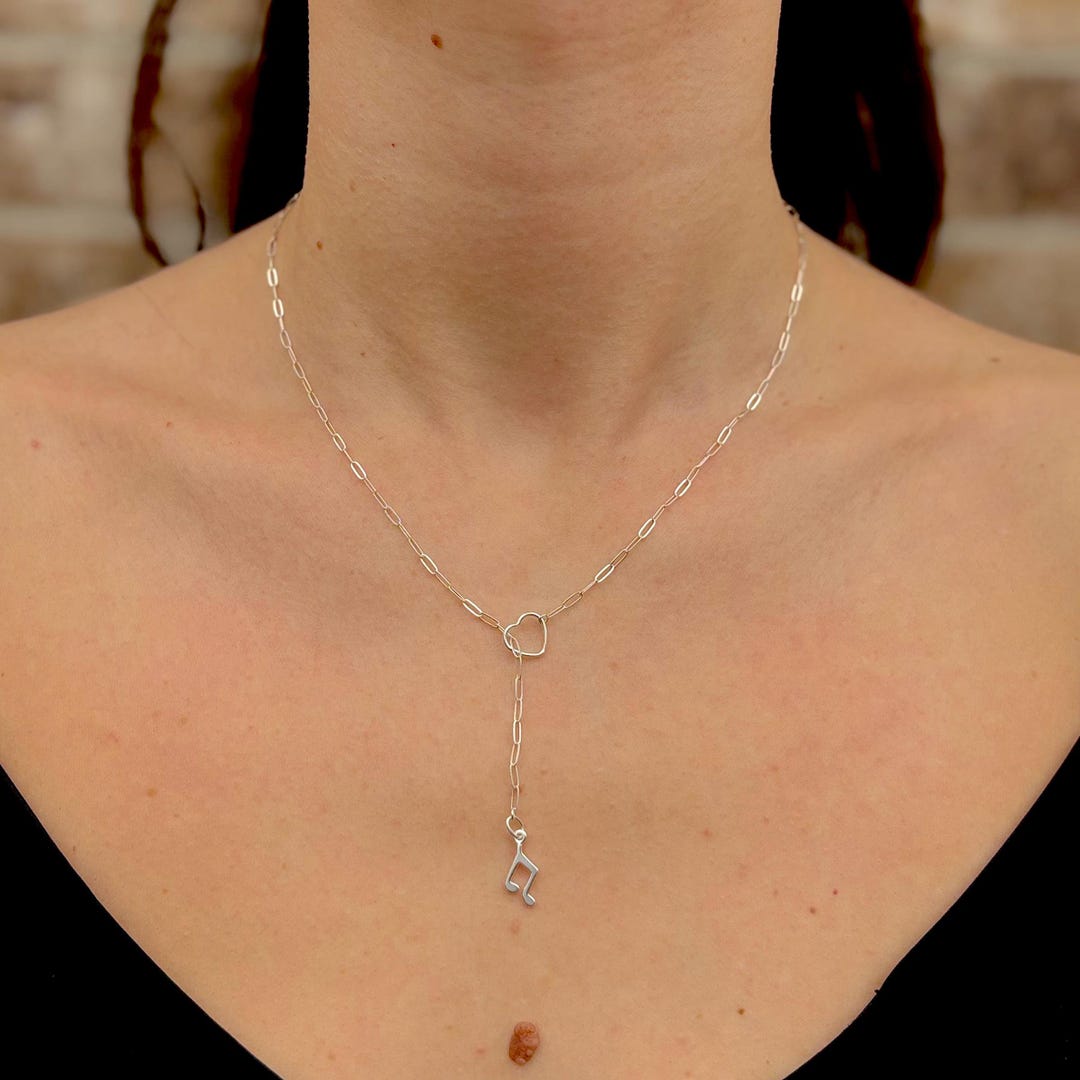 Lariat Custom Necklace, Pull Through Y Necklace, Sterling Silver ...