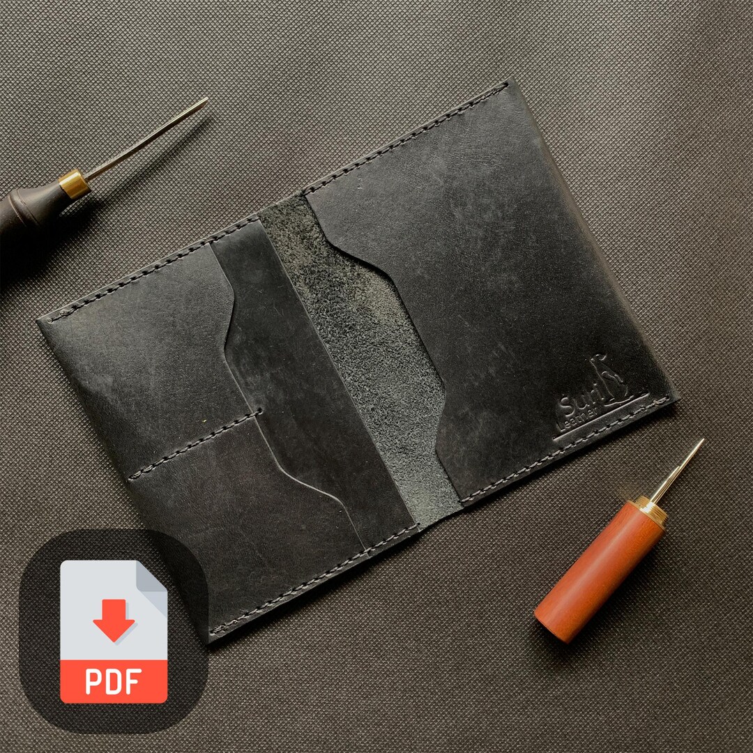 Passport Wallet Sewing Pattern - PDF Leather Template - Travel Document ...