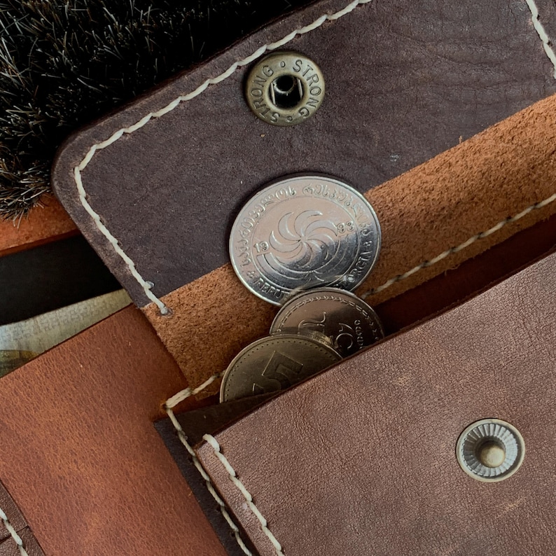 Leather Bifold Wallet PDF Pattern: Coin Pocket & Card Slots - Etsy