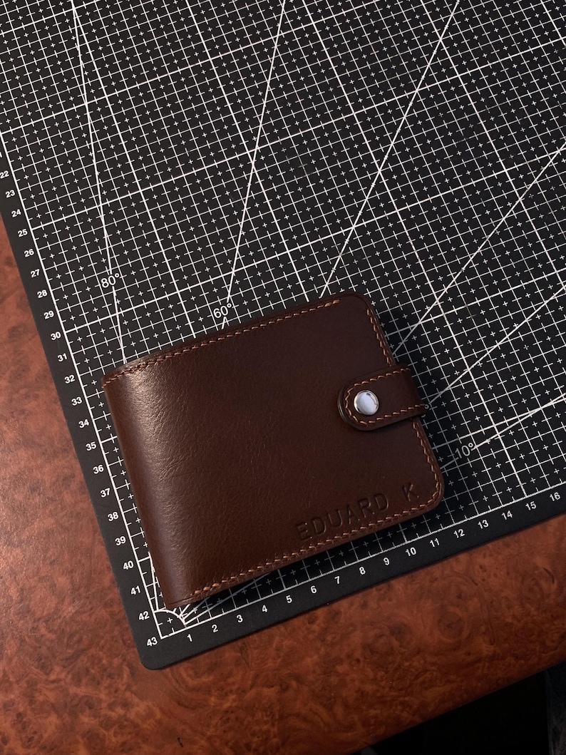 Bifold Wallet Sewing Pattern - PDF Leather Template for 6 Cards and ...