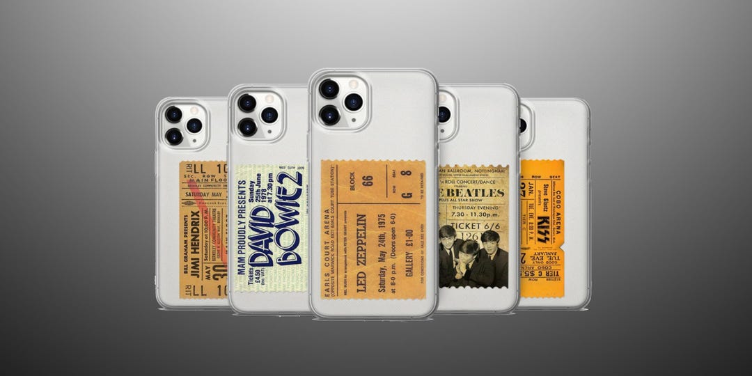 Vintage the Beatles Ticket Phone Case, Retro Concert Ticket iPhone Case ...