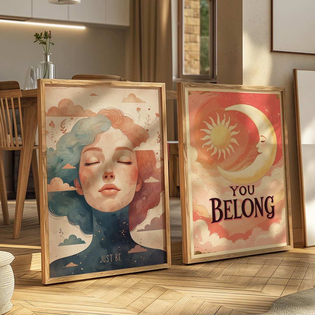 Mindfulness Wall Art Bundle, Gentle Affirmations Digital Prints ...