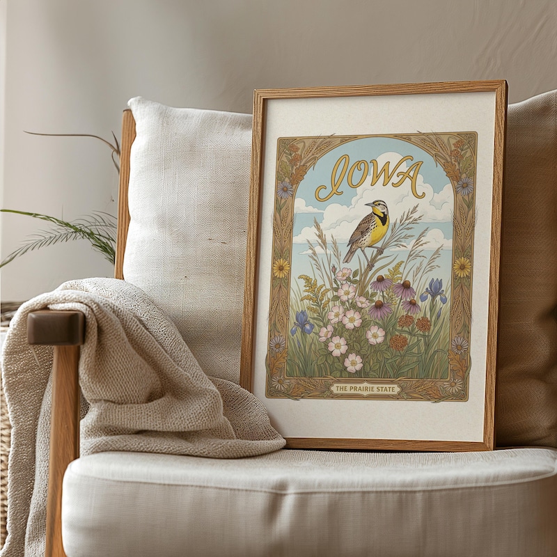 Iowa Nature Poster - Etsy
