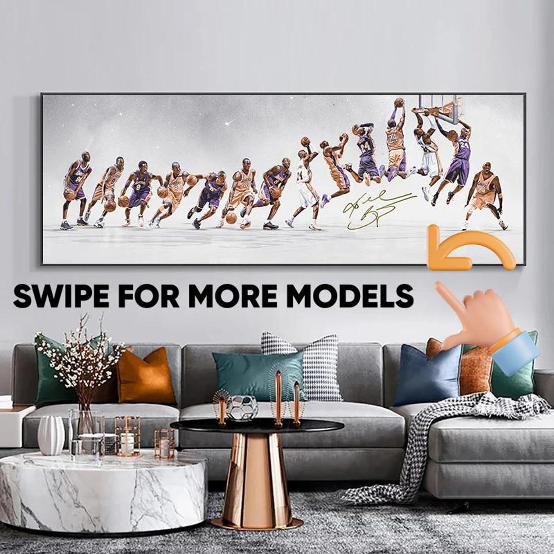 NBA X Kobe Bryant Evolution Basketball Player Wall Art Canvas Paintings ...