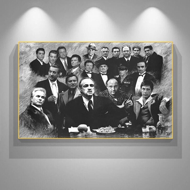 Mafia Movie Collage Poster: Scarface, Godfather, Goodfellas - Etsy