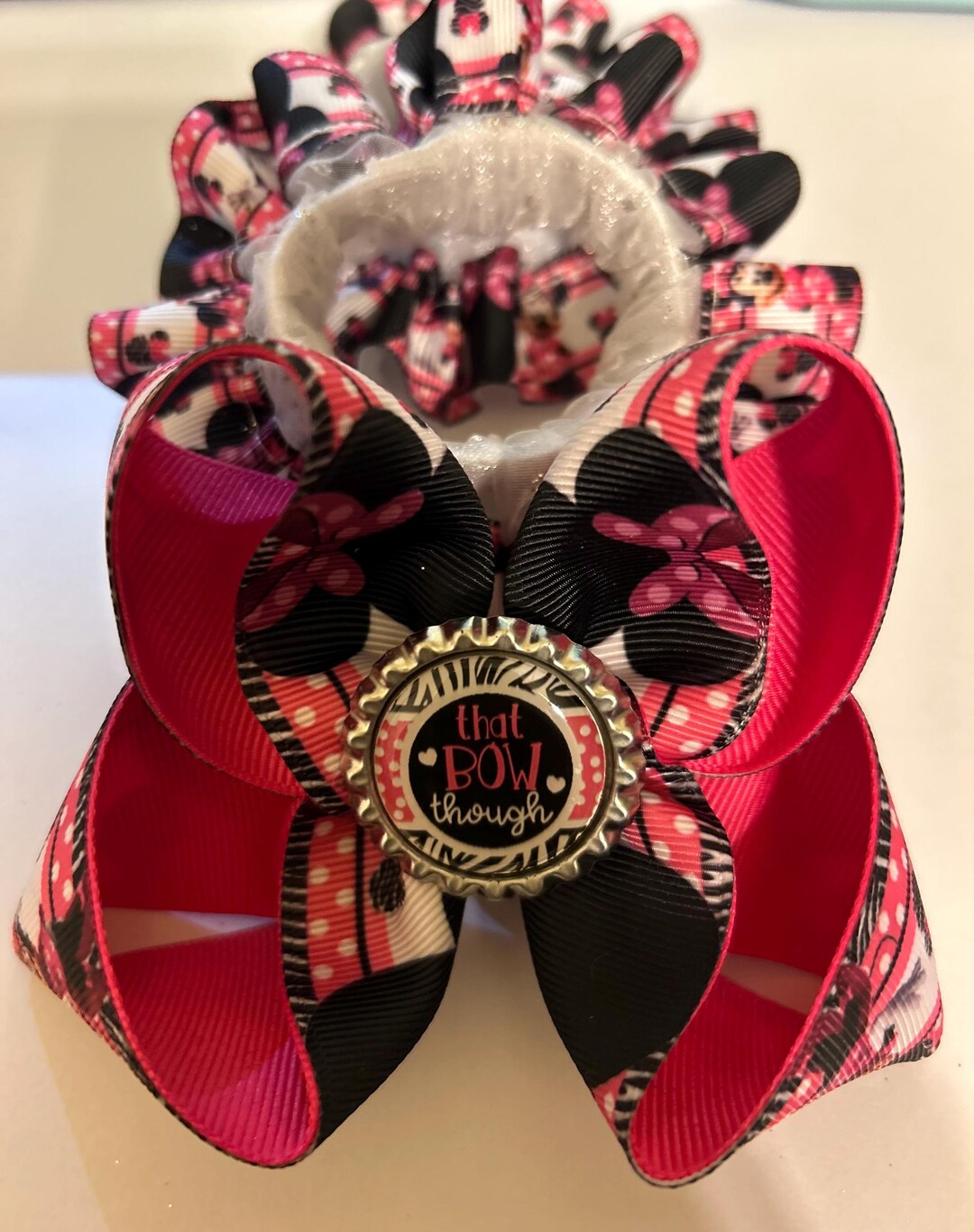Minnie Mouse Boutique Bow W/ Ruffle Sock Anklets - Etsy