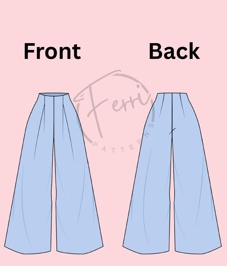 Cuddle Pant Sewing Pattern | Wide Leg Linen Pants | High Waisted Summer ...