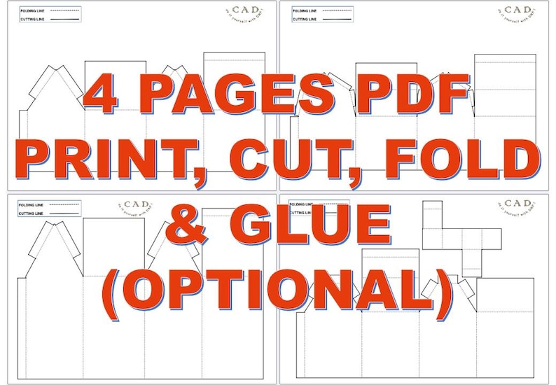 Printable Paper House Templates | Cut, Color & Glue 3D Papercraft for ...