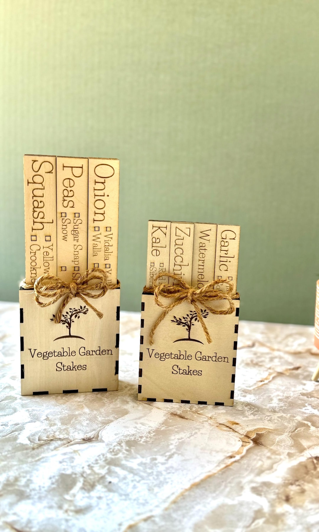 Wooden Garden Stakes for Mother's Day Gift & Father's Day - Vegetable ...