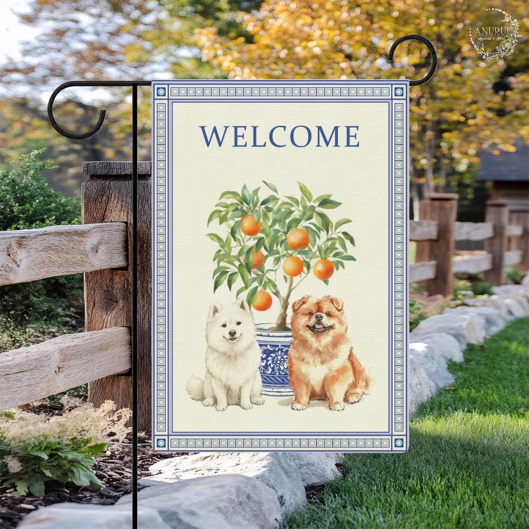 Personalized Welcome Dog Breed Garden Flag,custom Pet With Goldendoodle ...
