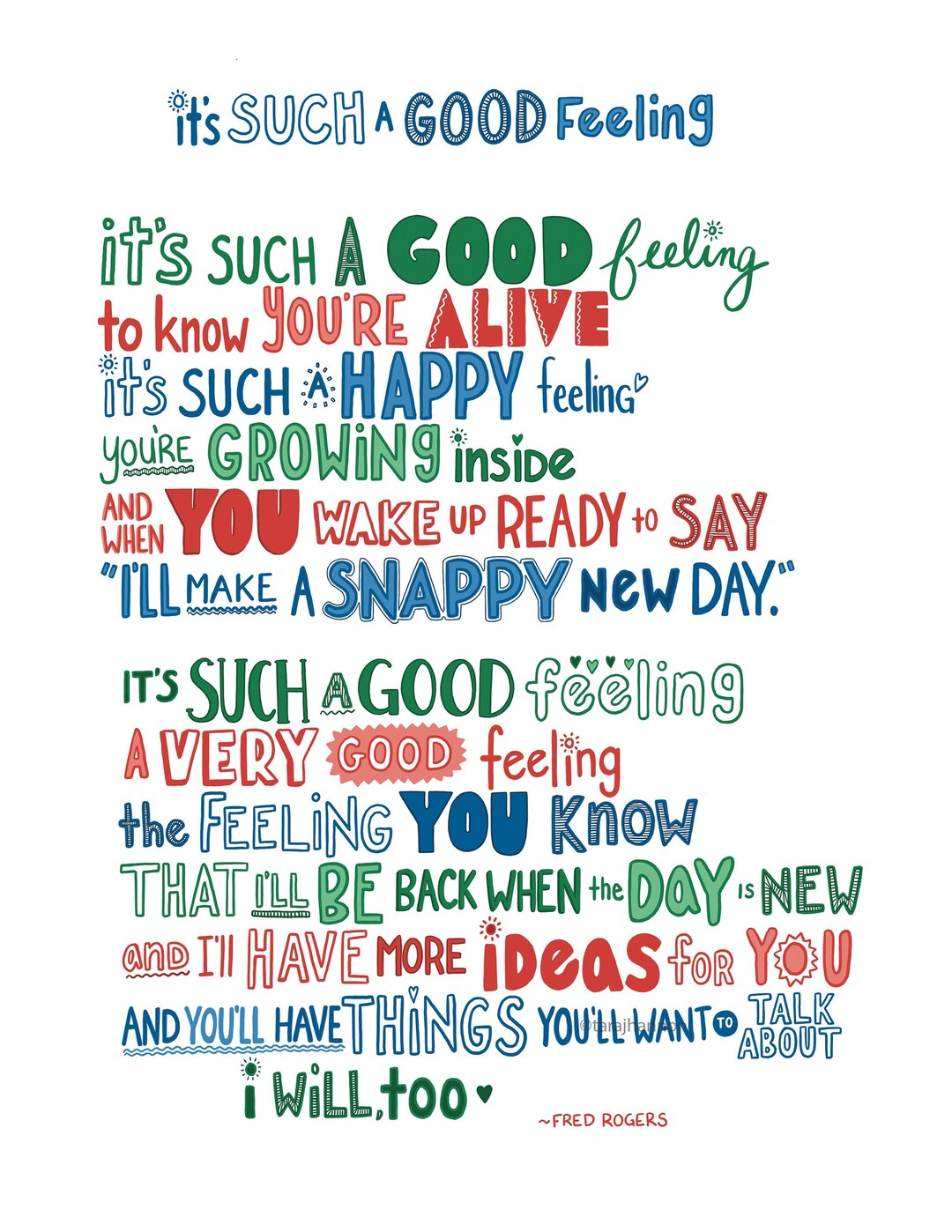 Mr Rogers QUOTE, Fred Rogers Print - Great GIFT for Parents, Children ...