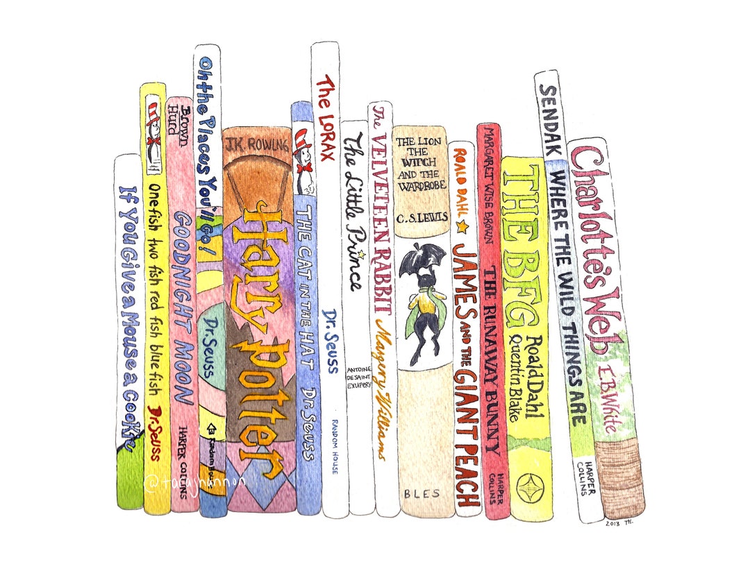 Children's Book Painting- Watercolor Print - Colorful NUSERY PRINT ...