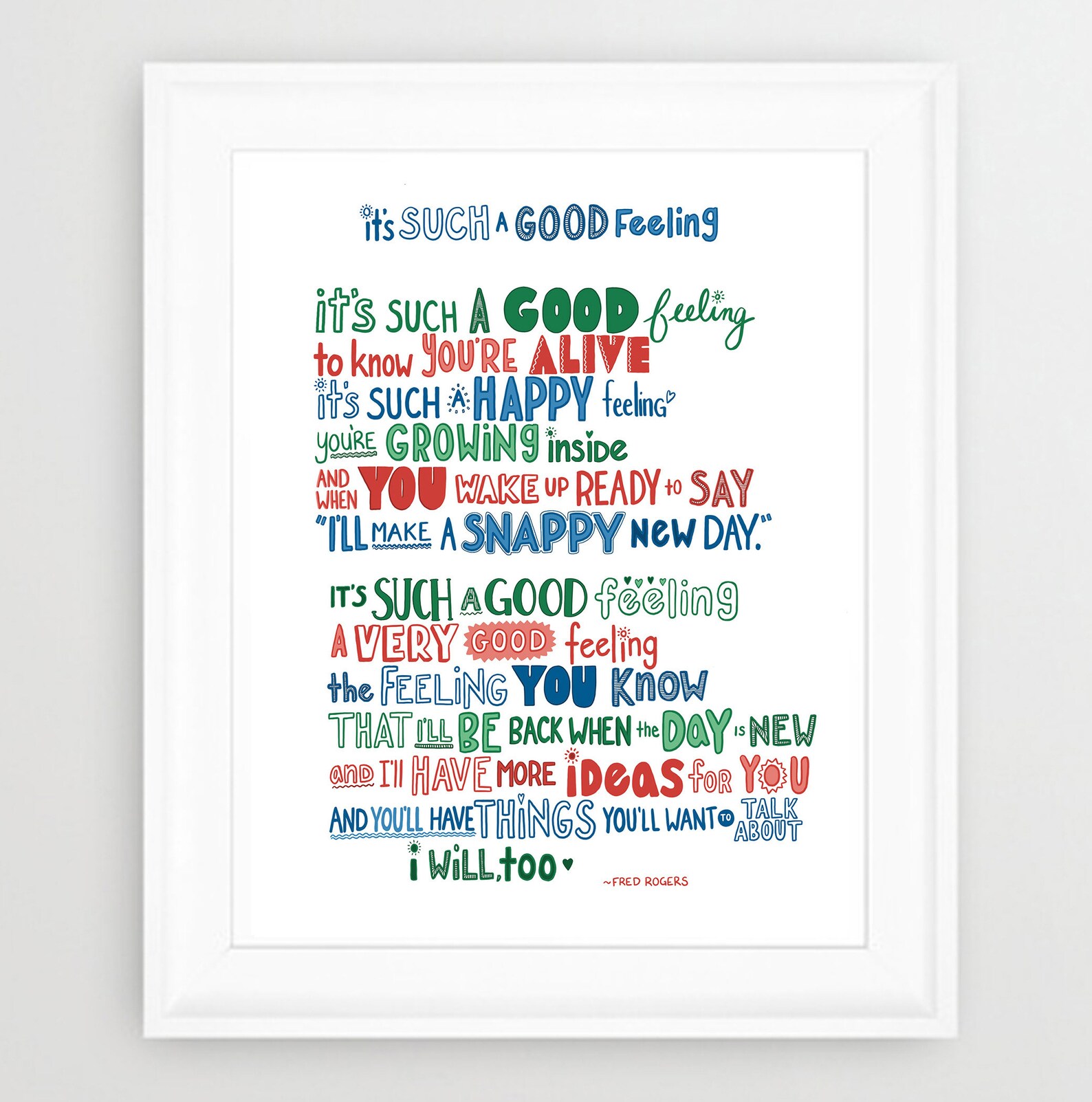 Mr Rogers QUOTE, Fred Rogers Print - Great GIFT for Parents, Children ...