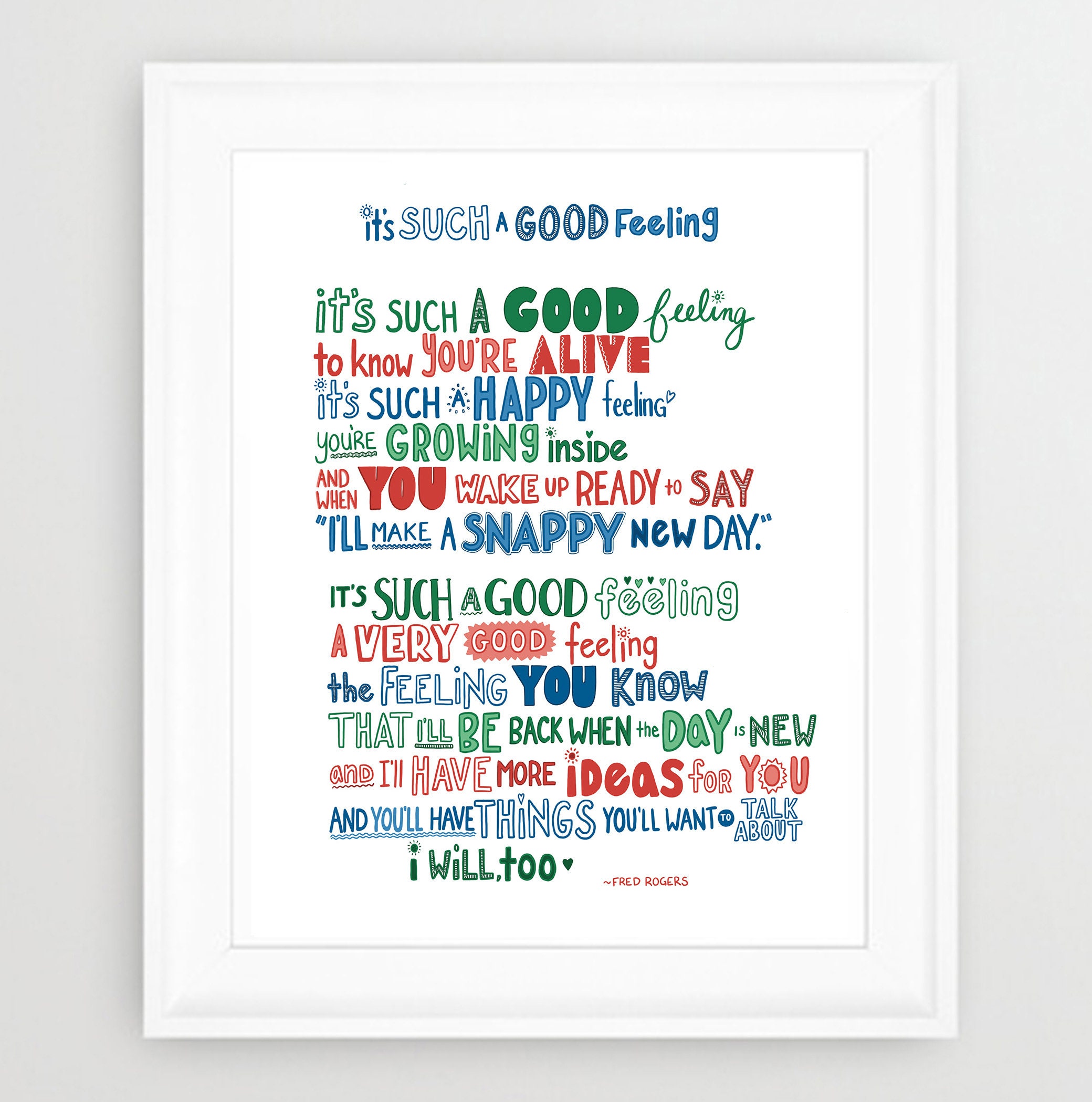 Mr Rogers QUOTE, Fred Rogers Print - Great GIFT for Parents, Children ...