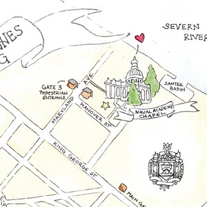 Custom Painted Wedding Map, Original Painting and Printable File ...