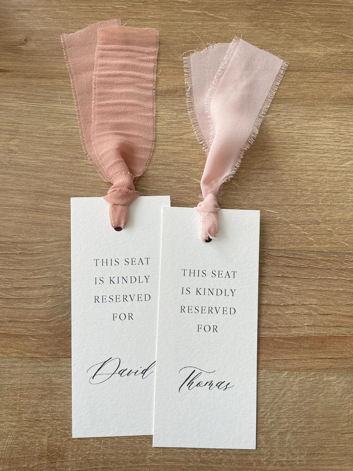 Wedding Reserved Seat Tag, Personalised Seat Holder, Reserved Seat Tag ...