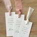 Personalized Wedding Reserved Seat Tag: Elegant Matte Paper - Etsy