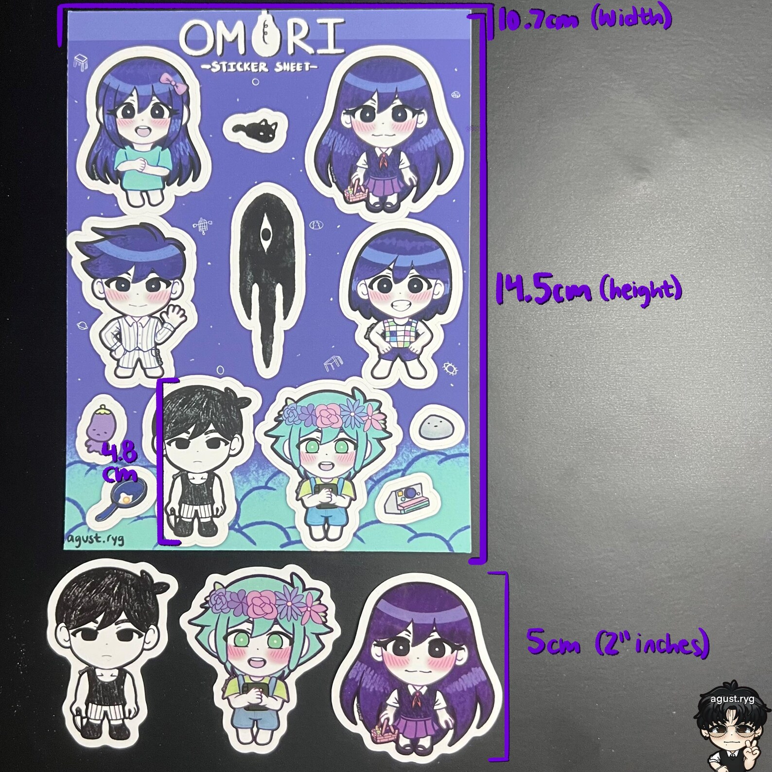 OMORI Inspired Stickers - Etsy