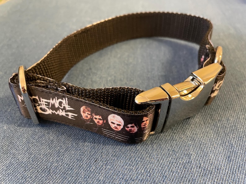 Handmade Unofficial My Chemical Romance Band Dog Collar (and Optional ...