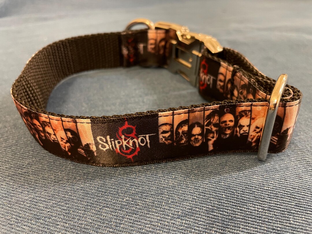 Handmade Unofficial Slipknot Band Dog Collar (and Optional Matching ...