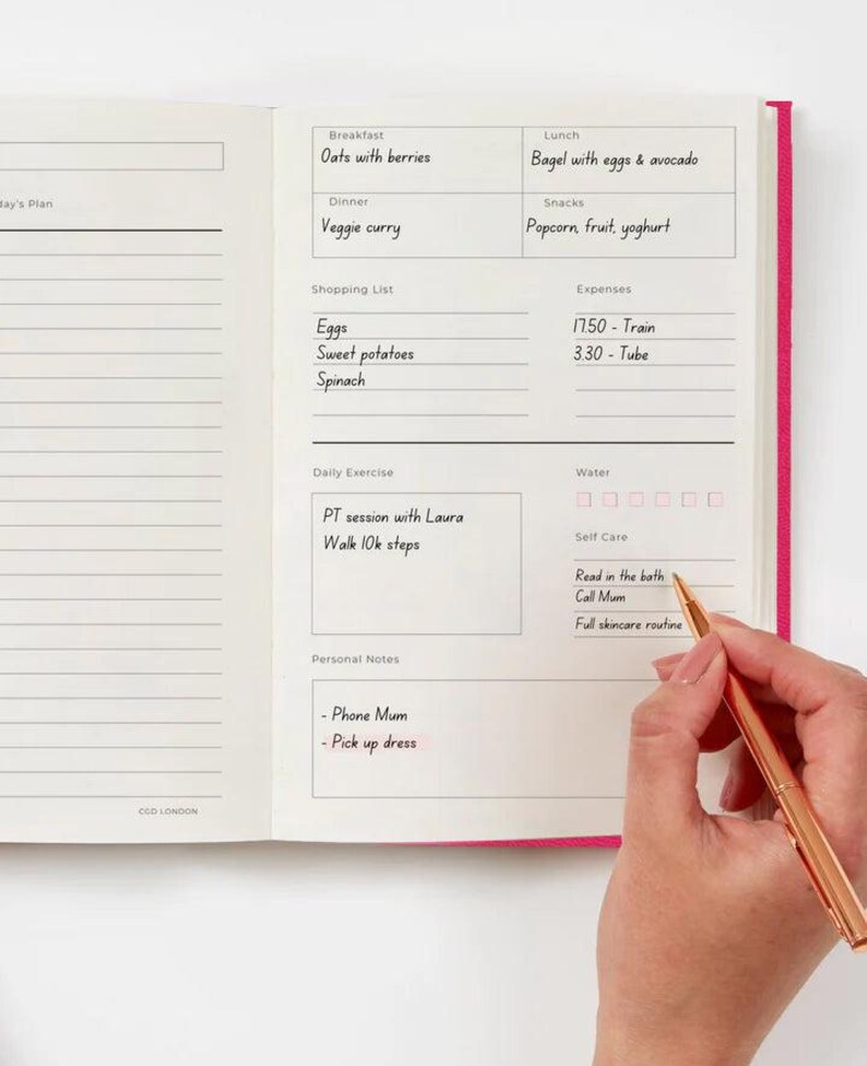 Daily Planner 2026 - Getting Stuff Done Planner - Luxury Weekly Daily ...