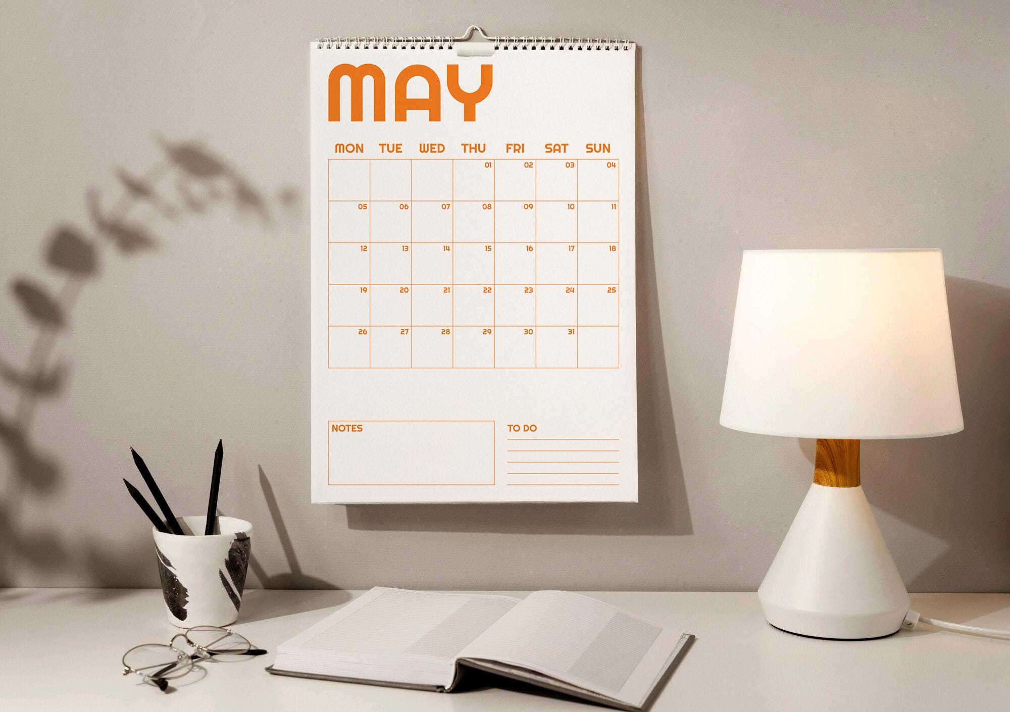 2025 Printable Calendar – A3 & A4 Sizes, Monday Start, Minimalist ...