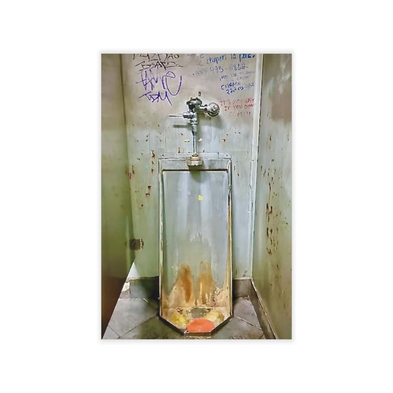 Urban Urinal Wall Decals Funny Bathroom Decor Quirky Vinyl Stickers ...