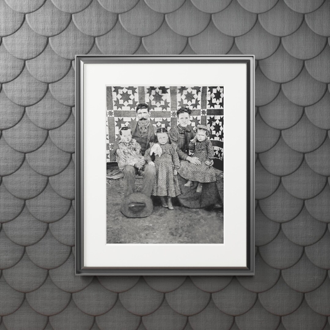 Vintage Tintype Family Portrait Fine Art Print | Antique-style Framed ...