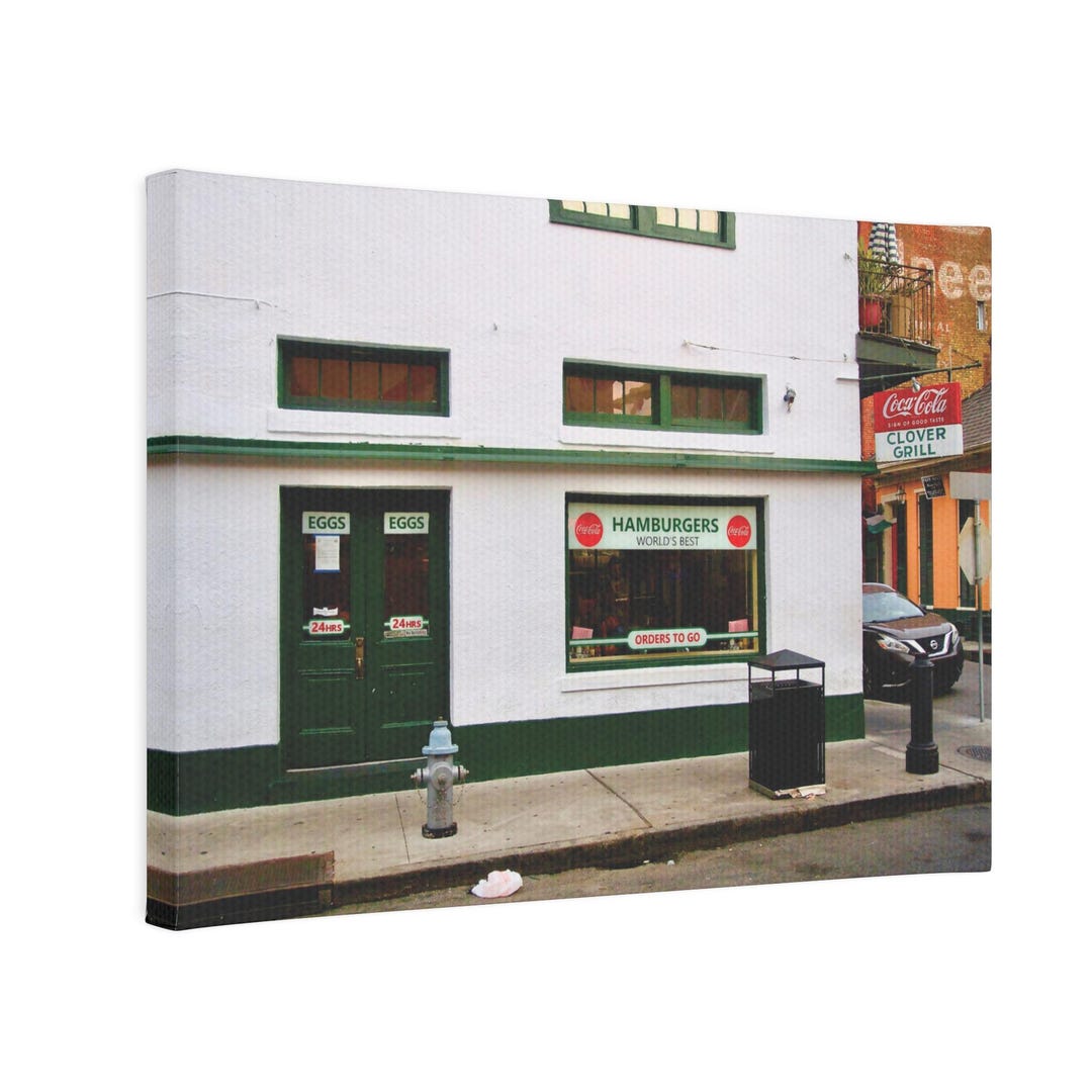 Bourbon Street Burger Juke Joint Nostalgic Canvas Photo Tile, Vintage ...