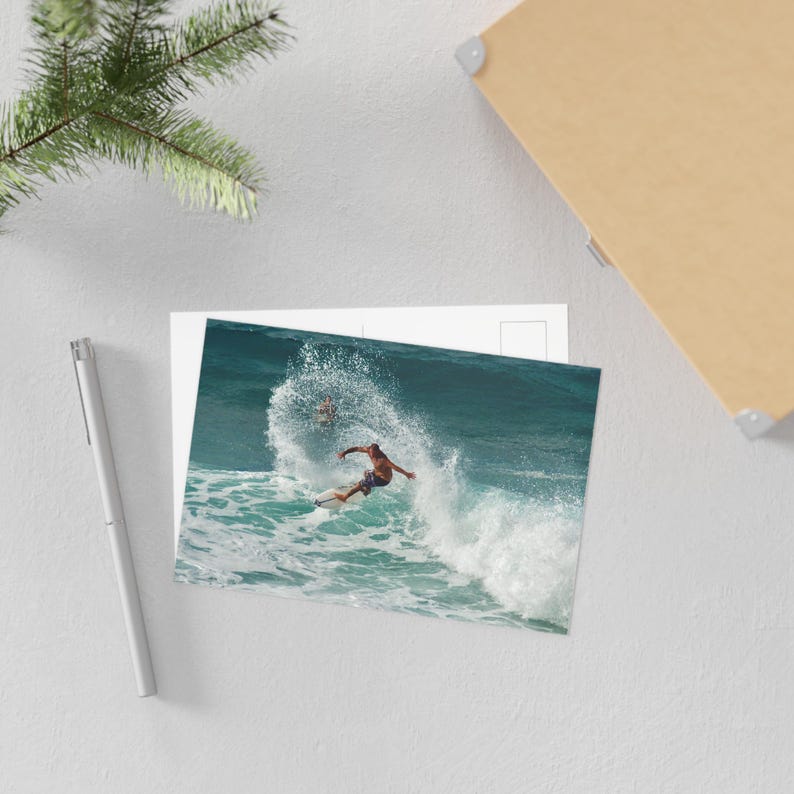 Surfing Fine Art Postcards, Beach Decor, Ocean Art Prints, Surf Lover ...