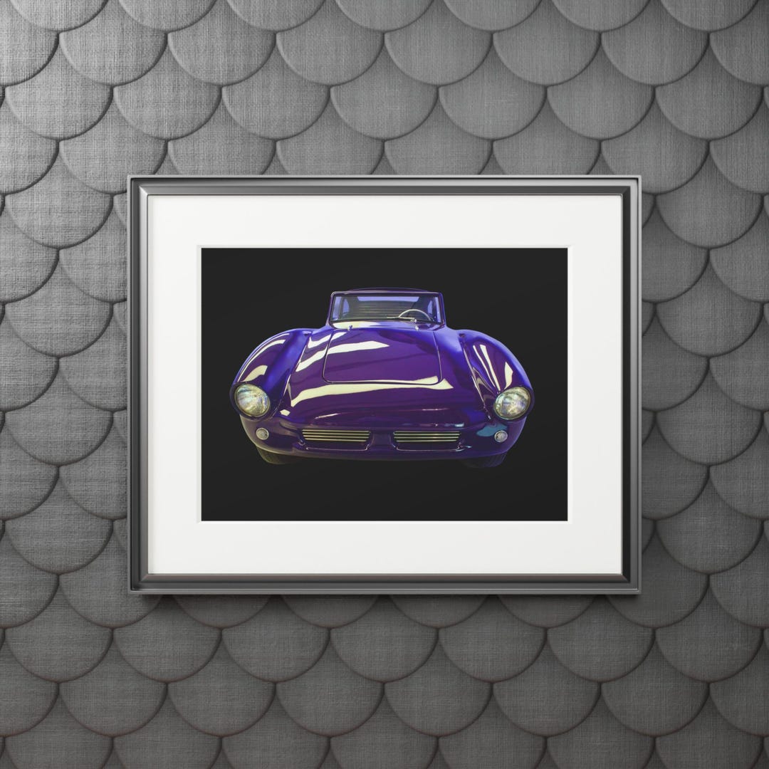 Framed Classic Car Art Print | Vintage Auto Wall Decor | Gift for Car ...