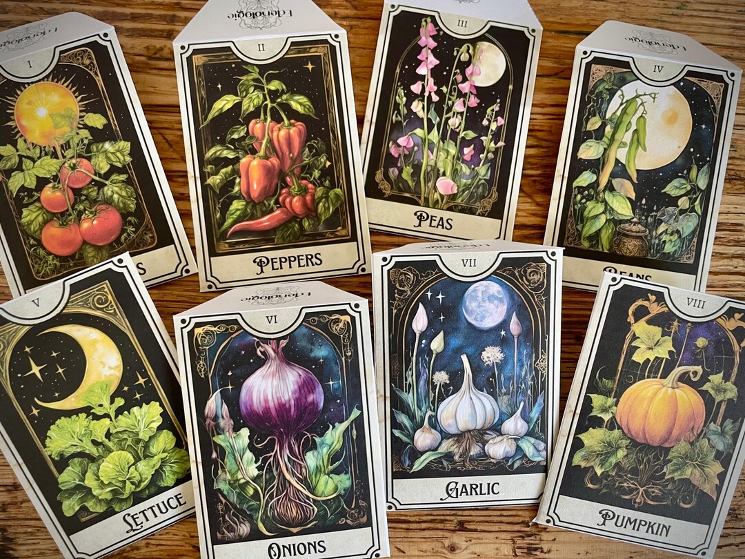 Vegetable Collection: Seed Saving Envelopes, Tarot Design (PDF Download ...