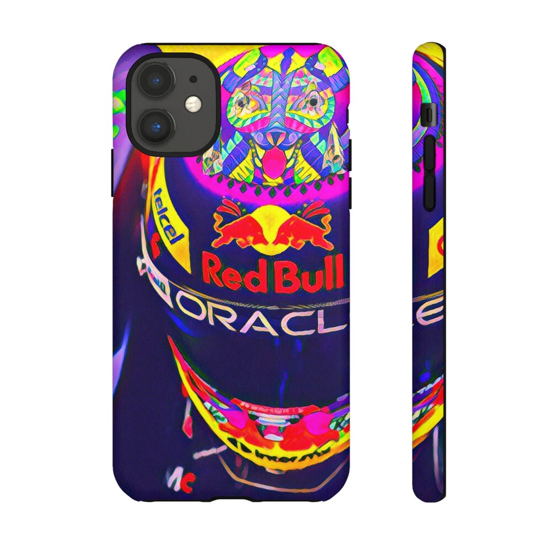 Checo Perez Team Checo Red Bull Vintage Sport Phone Case Vibrant Racing ...