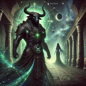 Taurus Zodiac Art – Egyptian Mythology Digital Print | Fantasy ...