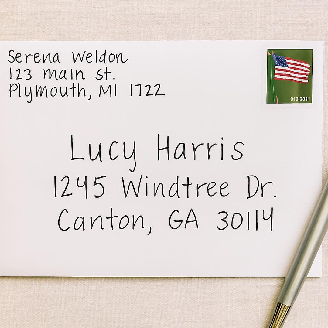 50 Custom Handwritten Envelopes (wedding, Engagement, Baby Shower, Save ...