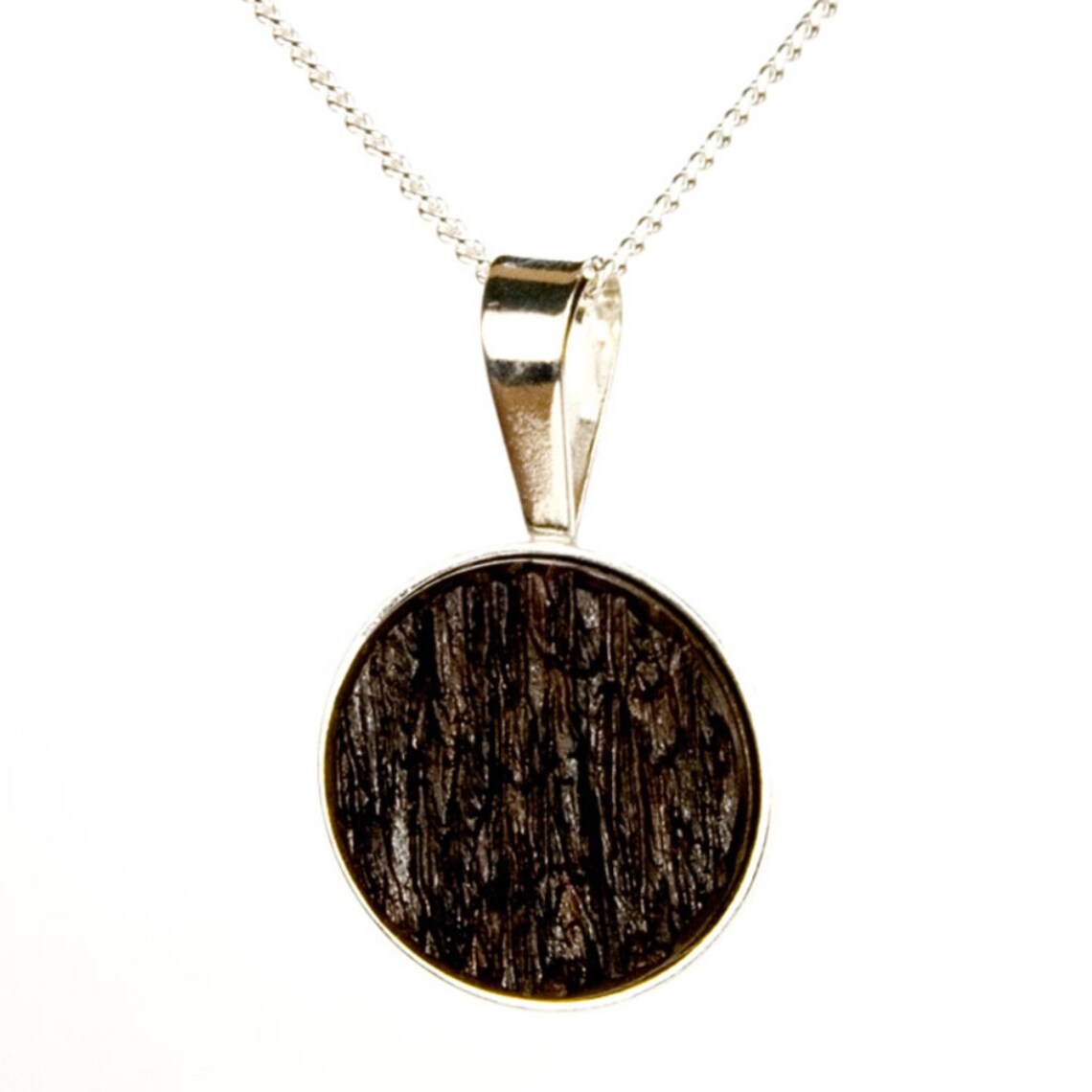 Wine Barrel Wood Sterling Silver Necklace Gift for Women or Men, 5th ...
