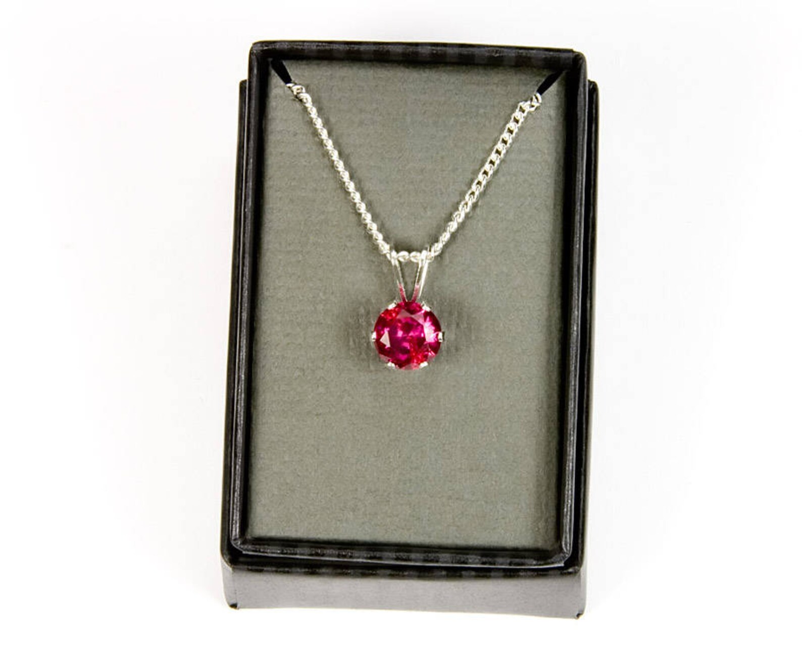 Ruby Necklace Ruby Birthstone Necklaces for Women 925 - Etsy Ireland