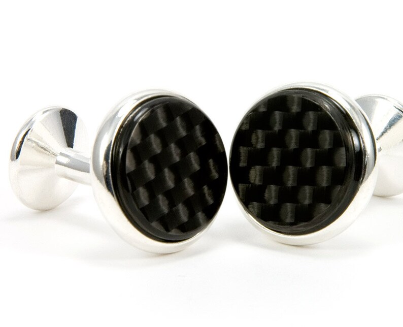 Carbon Fiber Cufflinks Carbon Fiber Cufflink Tie Clip Set | Etsy