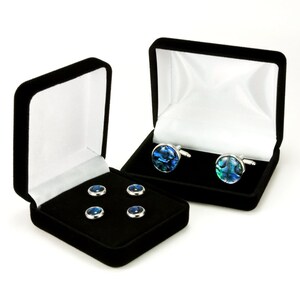 Blue Paua Tuxedo Studs, Blue Shirt Studs, Silver Tuxedo Studs Blue Paua ...