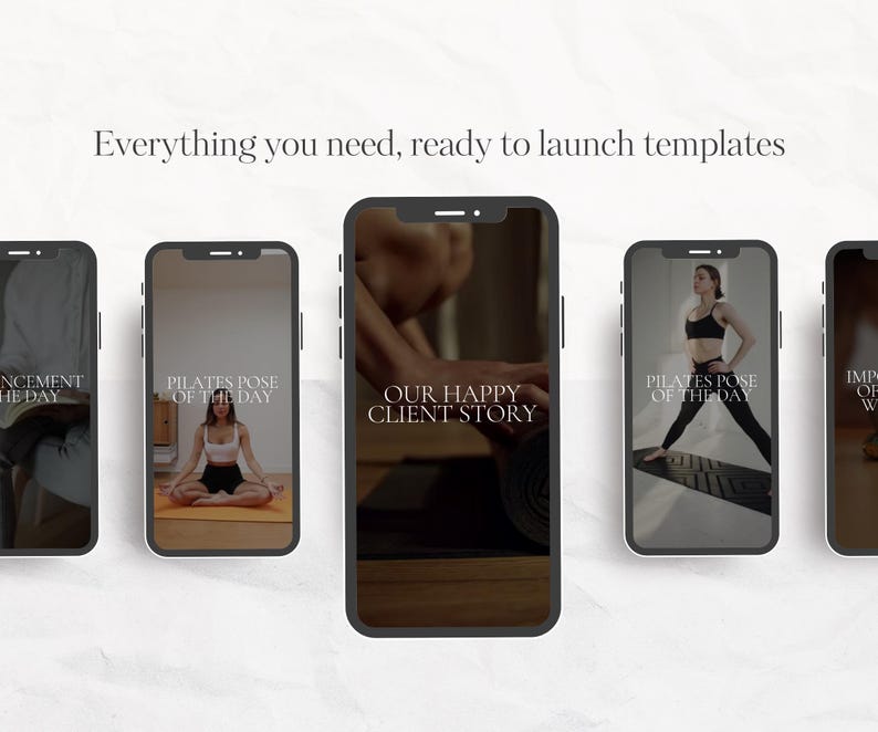 30 Pilates Reel Templates, Pilates Instructor, Wellness Posts - Etsy